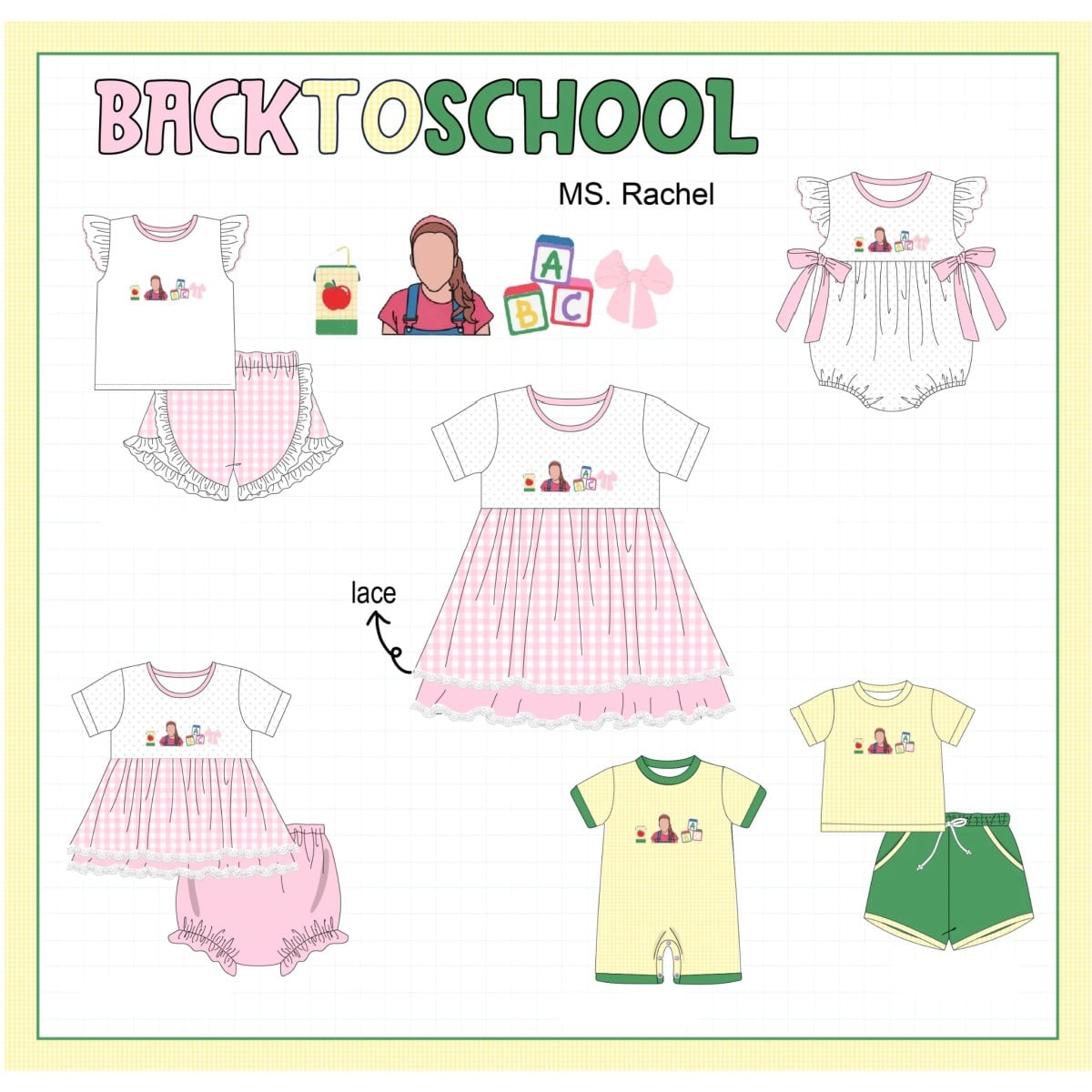BACK TO SCHOOL RACHEL COLLECTION - ETA JULY – Southern Sass Smocks
